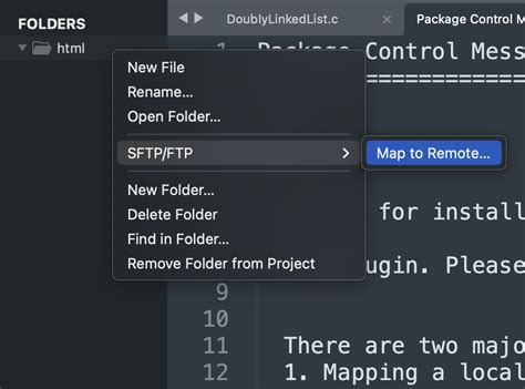sublime text 4 sftp 설정하기