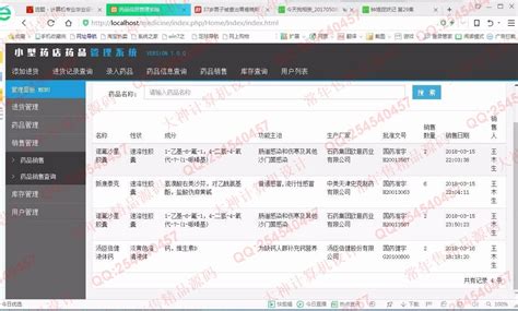 952基于thinkphp药店药品进销存管理系统 Php设计类源码设计 计算机源码设计网