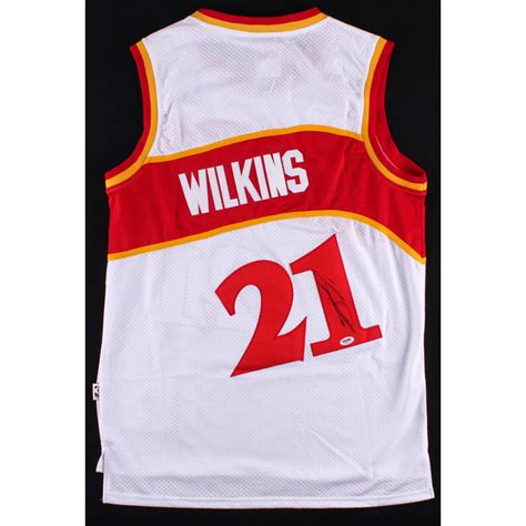 Dominique Wilkins Signed Hawks Throwback Jersey Psa Pristine Auction