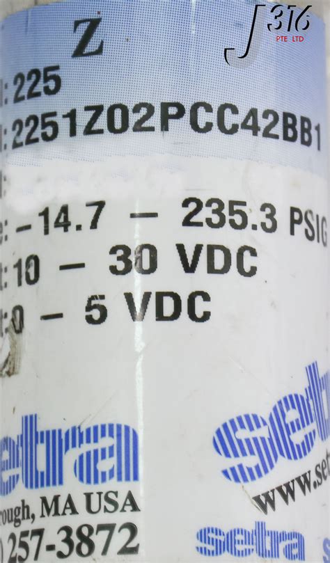 T206 Setra Model 225 Pressure Transducer 14 7 235 3psig 2251z02pcc42bb1 J316gallery