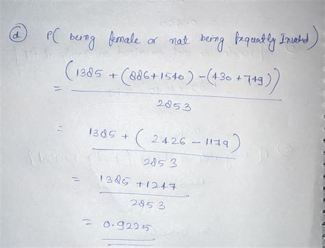 Solved Please Help Me By Answering A D The Table Below Shows The Results Course Hero