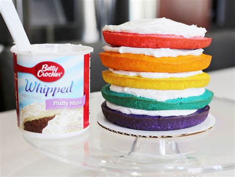 Naked Rainbow Cake Fun