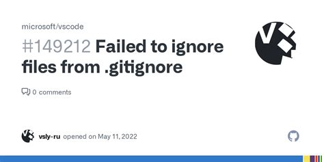 Failed To Ignore Files From Gitignore Issue Microsoft Vscode GitHub