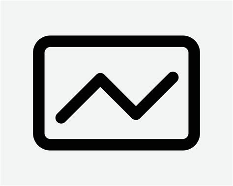 Line Chart Icon Graph Statistic Market Data Finance Diagram Growth