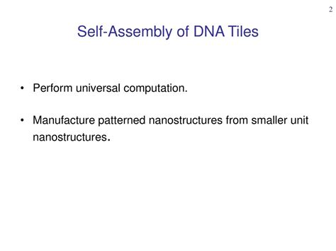 compact error resilient computational dna tiling assemblies ppt download