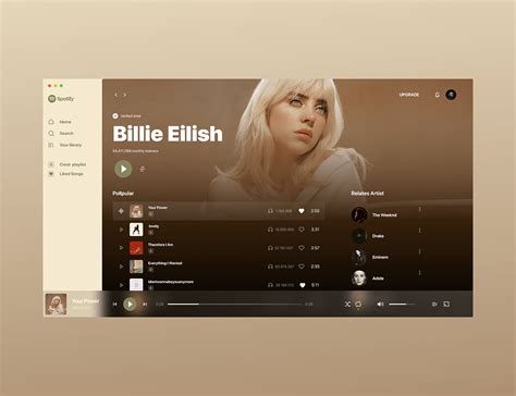 Spotify Redesign Concept Behance Spotify Redesign Concept Behance