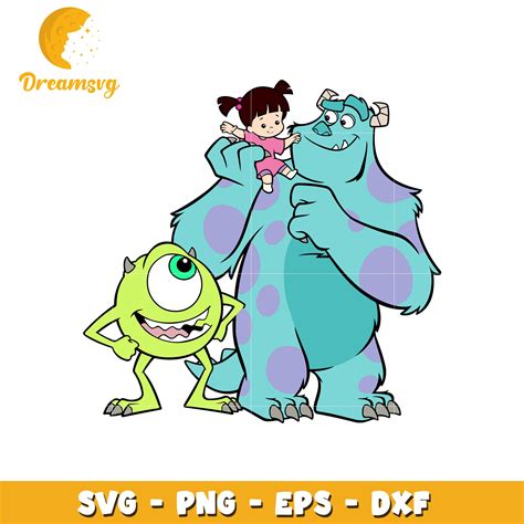 Monsters Inc Svg Bundle Boo Sully Mike Dreamsvg Store