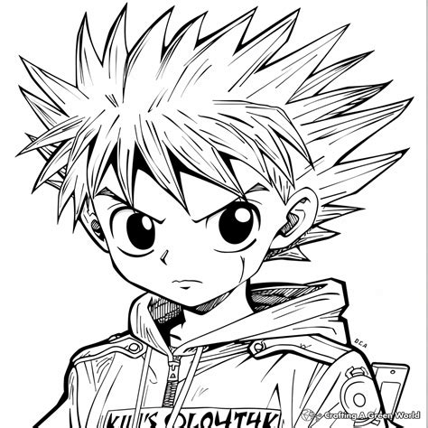 Killua Hxh Ausmalbilder Supercoloriage Malvorlage Printable Coloriages