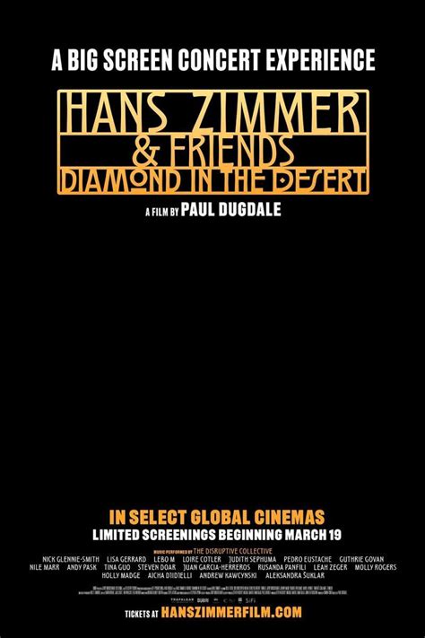 Image Gallery For Hans Zimmer And Friends Diamonds In The Desert Filmaffinity