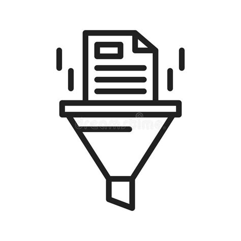 Data Filtering System Icon Image Stock Vector Illustration Of Design
