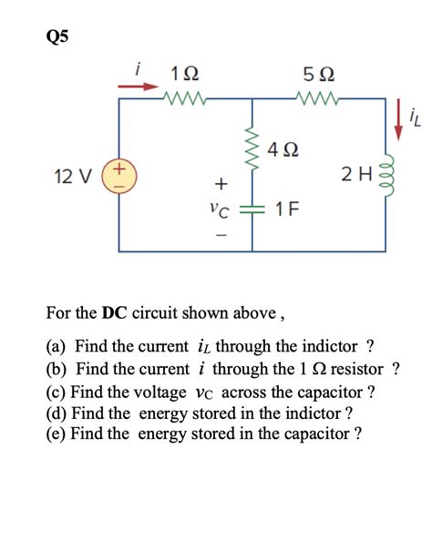 [solved] For The Dc Circuit Shown Above A Find The Cu