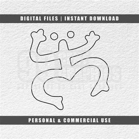 Coqui Frog Svg Taino Symbol Puerto Rico Outline Digital Download Etsy