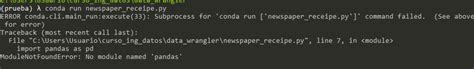 Python Problem Import Pandas With Conda No Module Named Pandas Stack Overflow