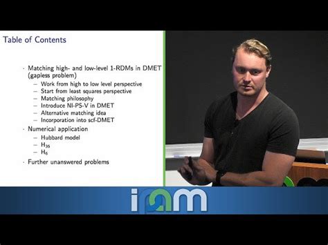 Free Video Pure State V Representability Of Density Matrix Embedding