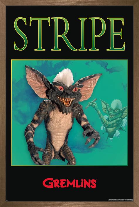 Gremlins Stripe Green Wall Poster 22375 X 34 Framed