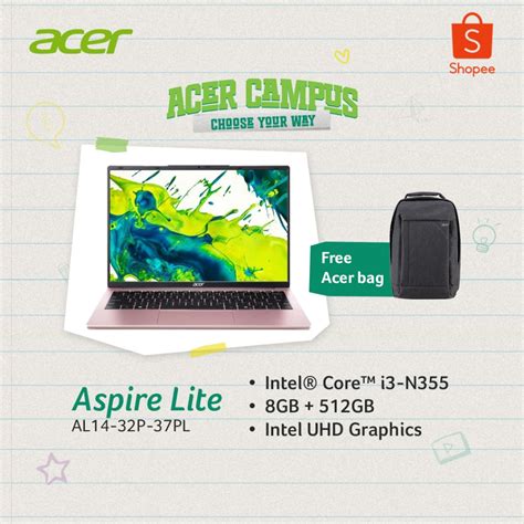 Acer Aspire Lite Al P Pl Al P Re Laptop Ips Intel Core Gb Gb
