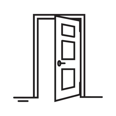 Front Door Clipart Black And White Front Door Vector Images