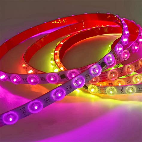 Diffuse Reflection Optical Lens Programmable RGB LED Strip TM1934