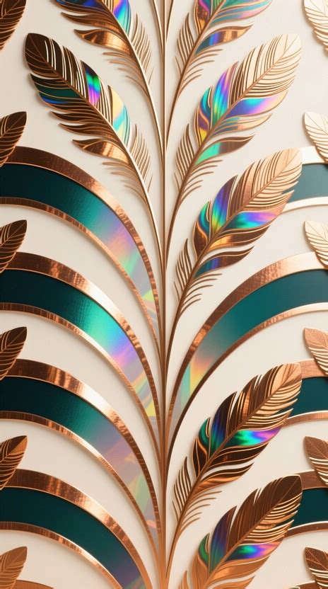 Free Iridescent Plume Flow Image Feather Teal Copper Download At