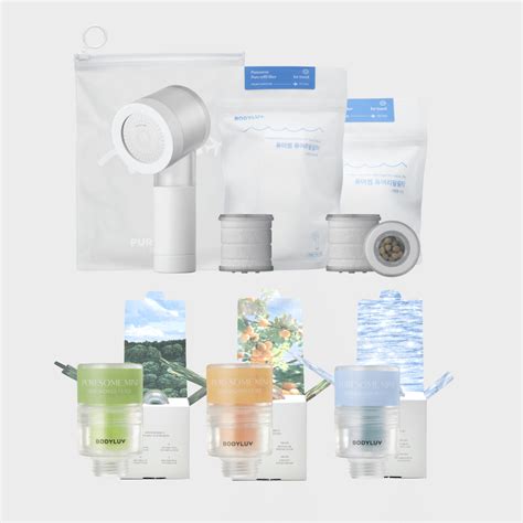 New Colors 퓨어썸 여행용 미니 필터 샤워기 풀세트 샤워기필터미니 비타필터 감도 깊은 취향 셀렉트샵 29cm