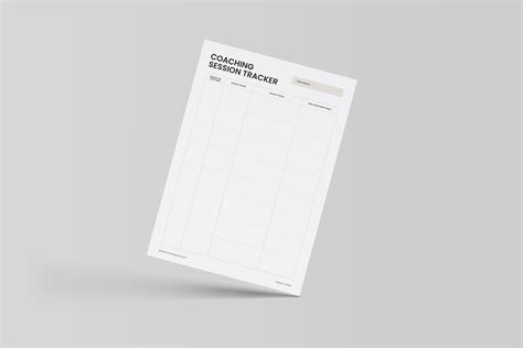 pdf free coaching session tracker fillable — mindful coaching tools