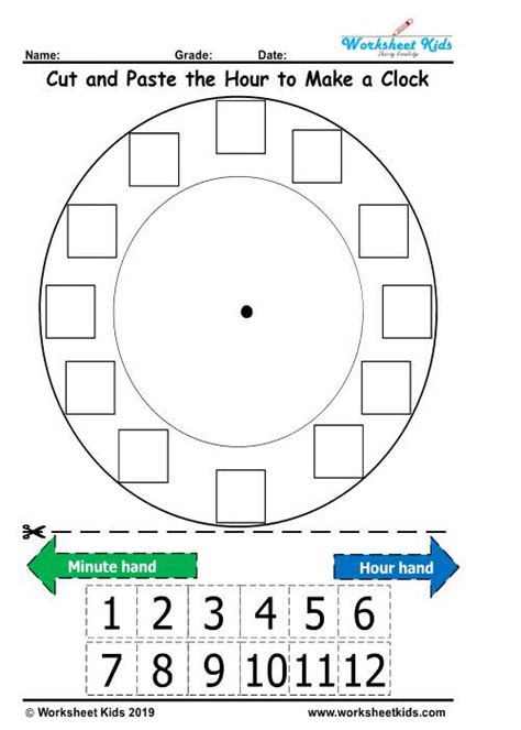 Blank Analog Clock Printable