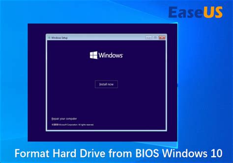 3 Ways To Format Hard Drive From BIOS Windows 10