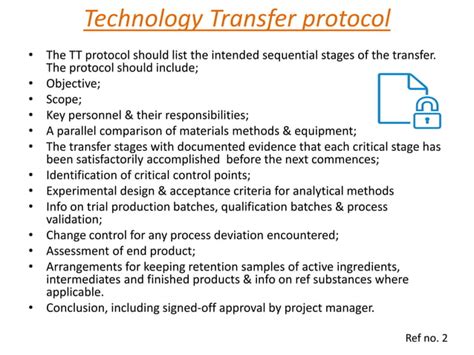 Technology Transfer Plan And Exhibit Pptx Pharmaceutical Industry