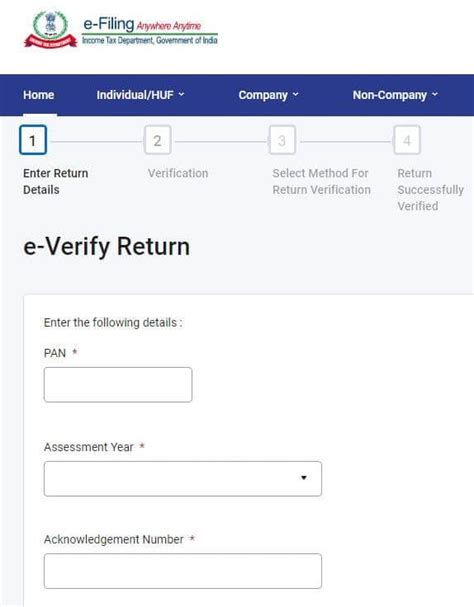 How To E Verify Itr Without Login To E Fling Account