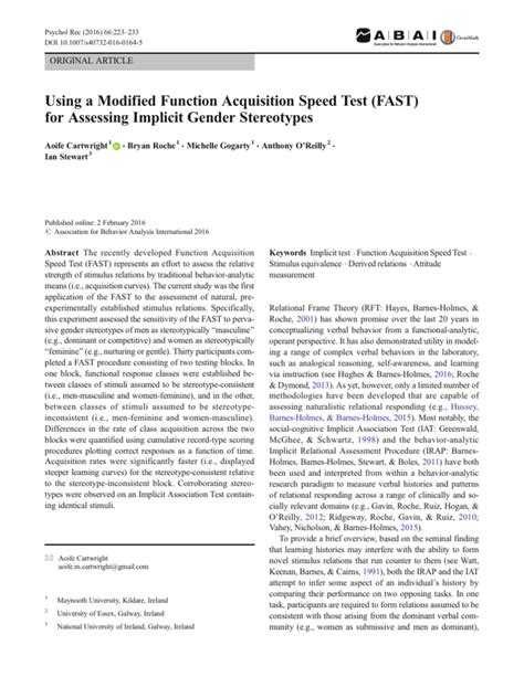 4 Using A Modified Function Acquisition Speed Test Fast For