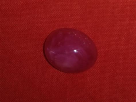 Discounted Affordable 6 Carats Asterism Red Ruby Cabochon