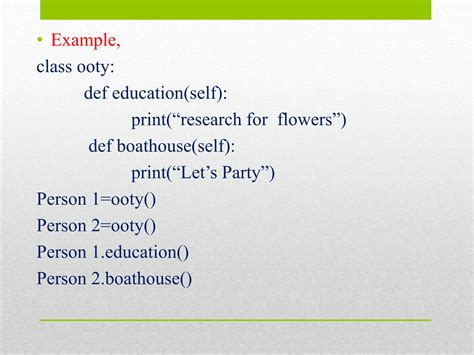 Python Object Oriented Programming Pptx
