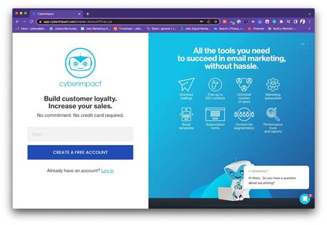 Getting Started With Cyberimpact How To Set Up An Account