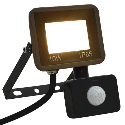 Projetor C Ilumina O Led E Sensor W Branco Quente Loja Sitio Da Magia