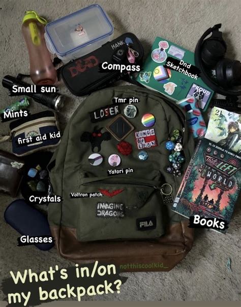 Cryptid Hunter Backpack School Bag Essentials Inside My Bag