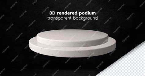Premium Psd Product Podium White Polish Stone Texture 3d Rendered