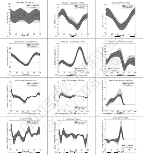 Average Traces Of Kinematic And Kinetic Variables Mean Values And Download Scientific Diagram