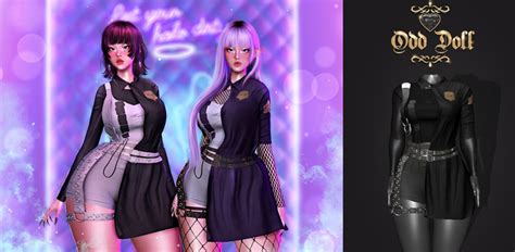 Second Life Marketplace Odd Doll Stacy Black Set