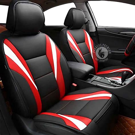 Maruti Suzuki Grand Vitara Seat Cover In Black Red Pegasus Premium
