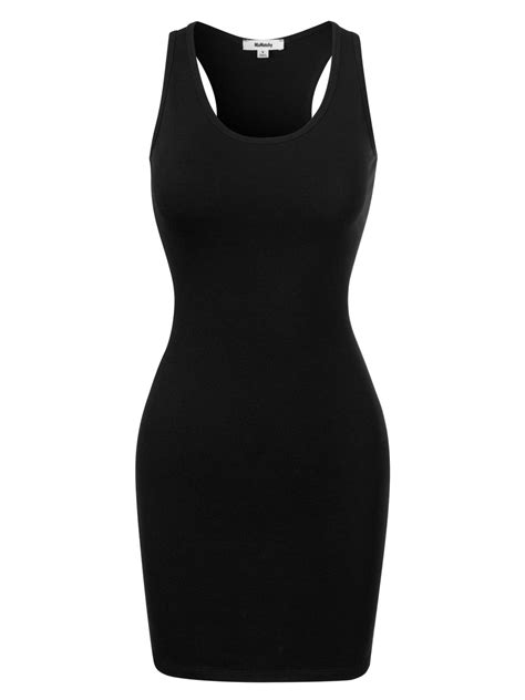 Mixmatchy Sexy Scoop Neck Sleeveless Bodycon Tank Dress Ebay