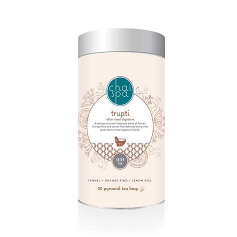 Chaispa Trupti Digestive Health 20 Dust Free Green Tea Pyramid Bags