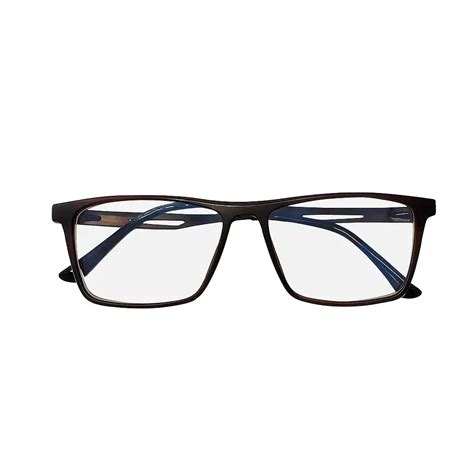 Dual Tone Rectangle Eyeglass Frame For Men
