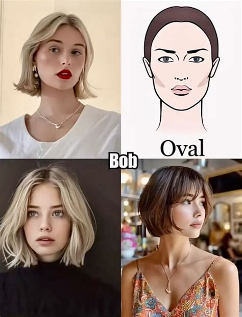 Bob And Face Shape Oval Face Hairstyles Bob Hairstyles Oval Face Haircuts