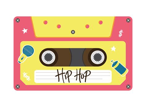 Hip Hop Retro Cassette Vector Design 3888211 Vector Art At Vecteezy