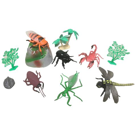 Insects 5 Figurine Bug Toys In Bucket Creepy Crawly Fun Texas