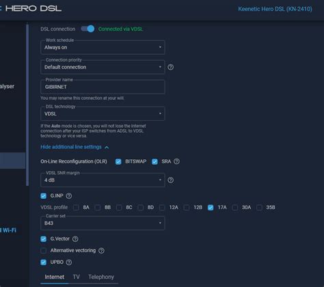 Missing Some Dsl Fields Веб интерфейс Keenetic Community