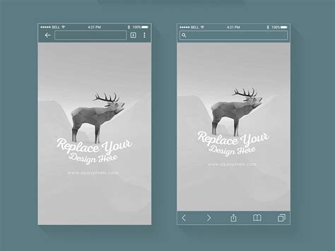 7 free web and mobile browser mockups by zippypixels on dribbble