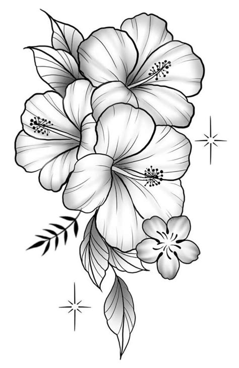 Hawaiian Flower Tattoos Hibiscus Flower Tattoos Flower Tattoo