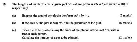 Kcse Mathematics Questions And Answers On Quadratic Equations Form 3