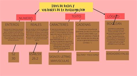 Tipos De Datos Y Variables En Programacion Textos Programacion Datos